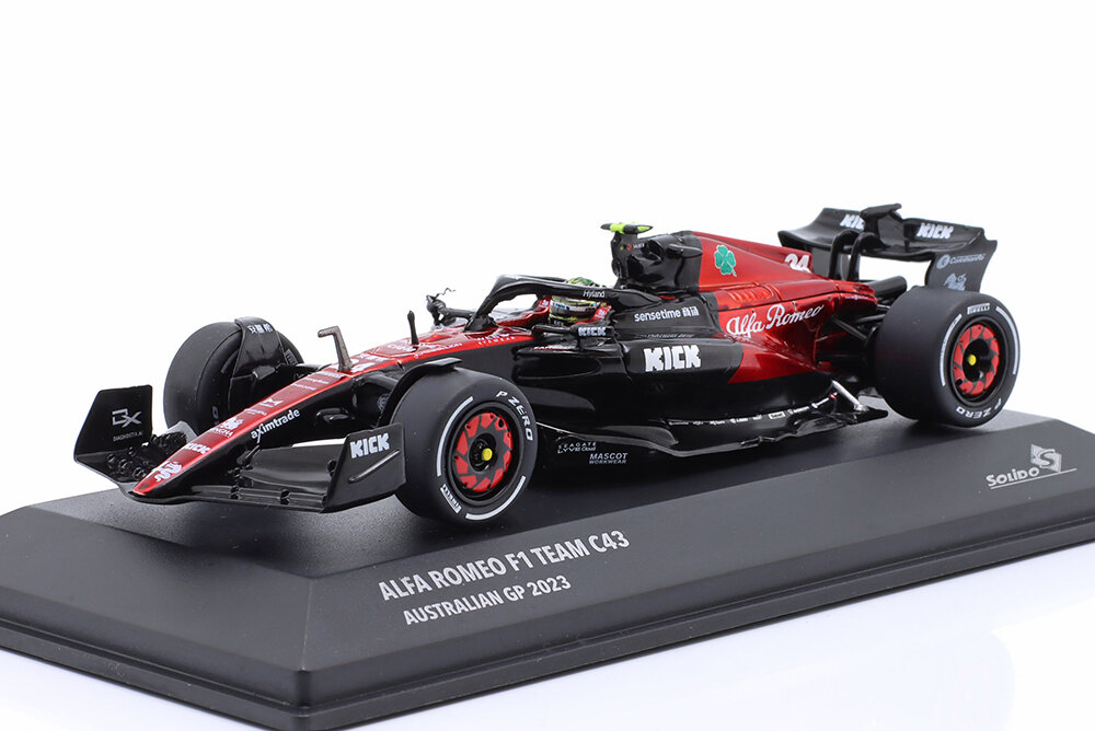 Модель коллекционная SOLIDO Alfa romeo C43 gp australia 2023 g. zhou #24 / альфа ромео