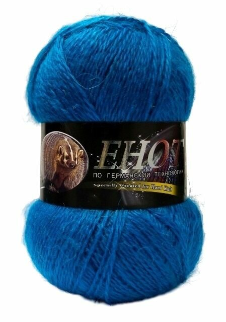 Пряжа Color City Енот 316 (5 мотков по 100г/300м) тёмная бирюза