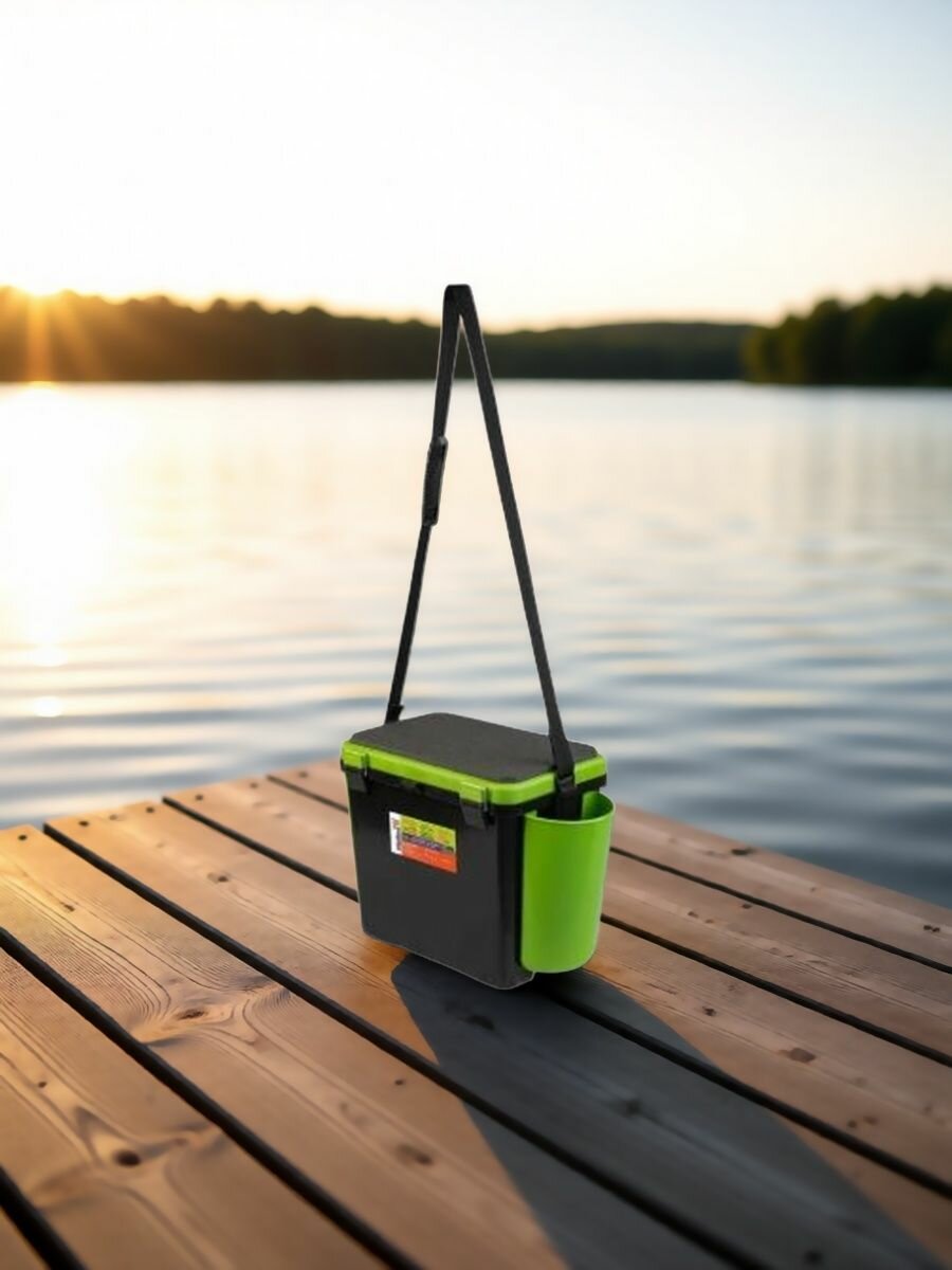Ящик зимний FishBox односекционный Зеленый (19л) Helios