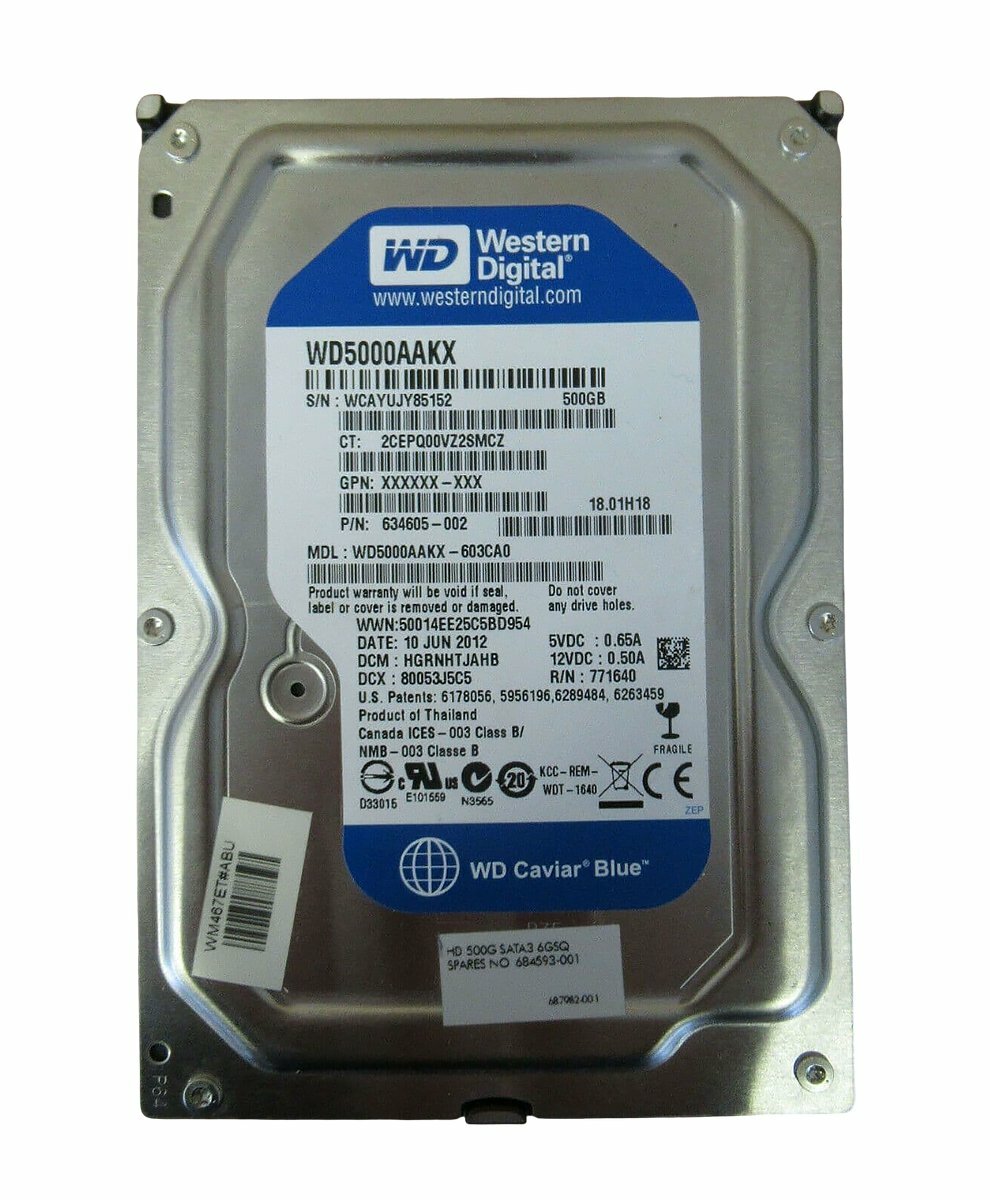 Жесткий диск HP 500Gb 7200 SATAIII 3.5" HDD 684593-001