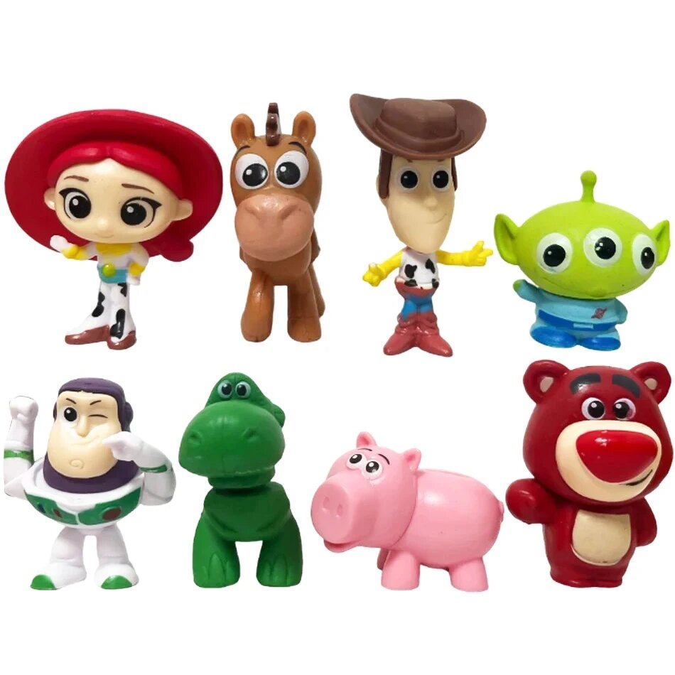 Мини-фигурки Bandai История Игрушек 4,5см 8шт