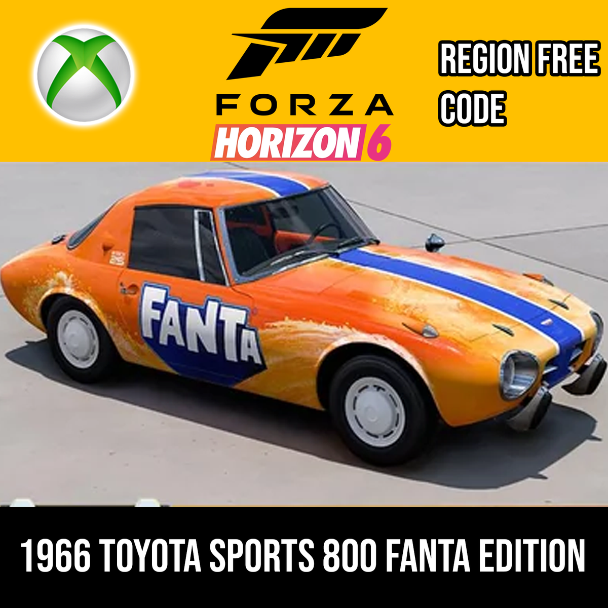 DLC(Дополнение) Forza Horizon 6: 1966 Toyota Sports 800 Fanta Edition Xbox Series S / Series X +PC( НЕ STEAM)