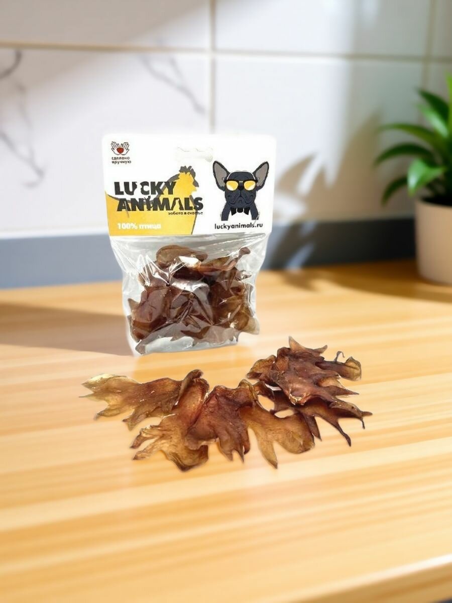 Лакомство Lucky Animals "Куриные гребешки", для всех пород, мультивитаминное, 30 гр,