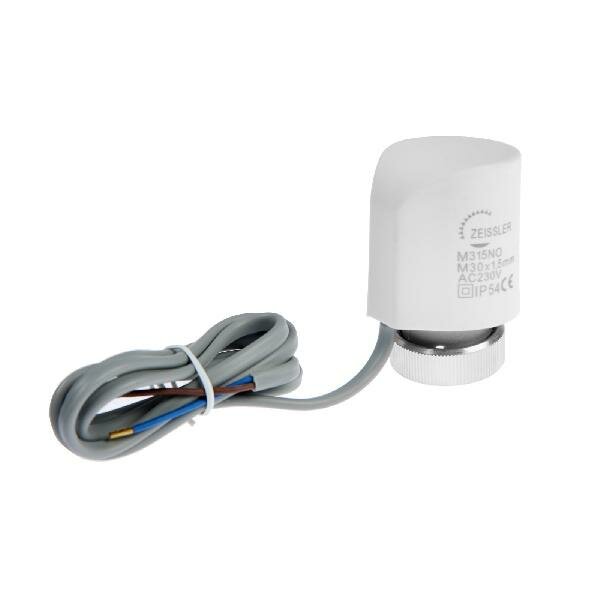 Сервопривод для теплого пола M30*1.5 нормально открытый 230v/2м TIM M315NO (100)