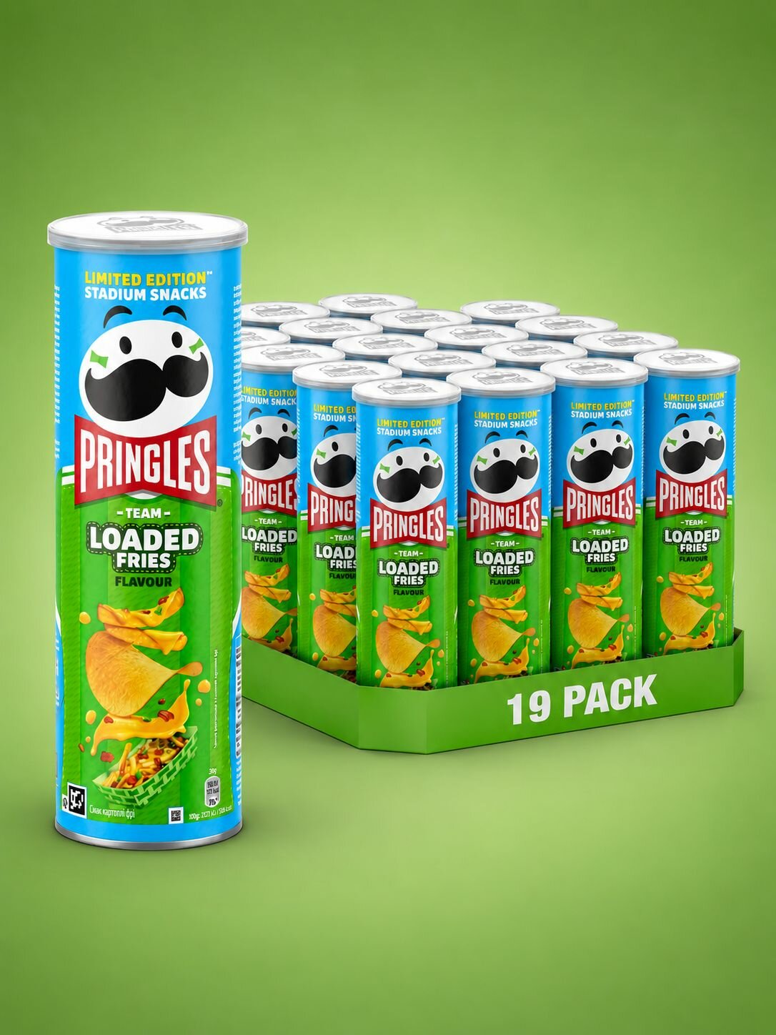 Картофельные чипсы Pringles Картофель Фри с Соусами, 165 гр, 19 шт