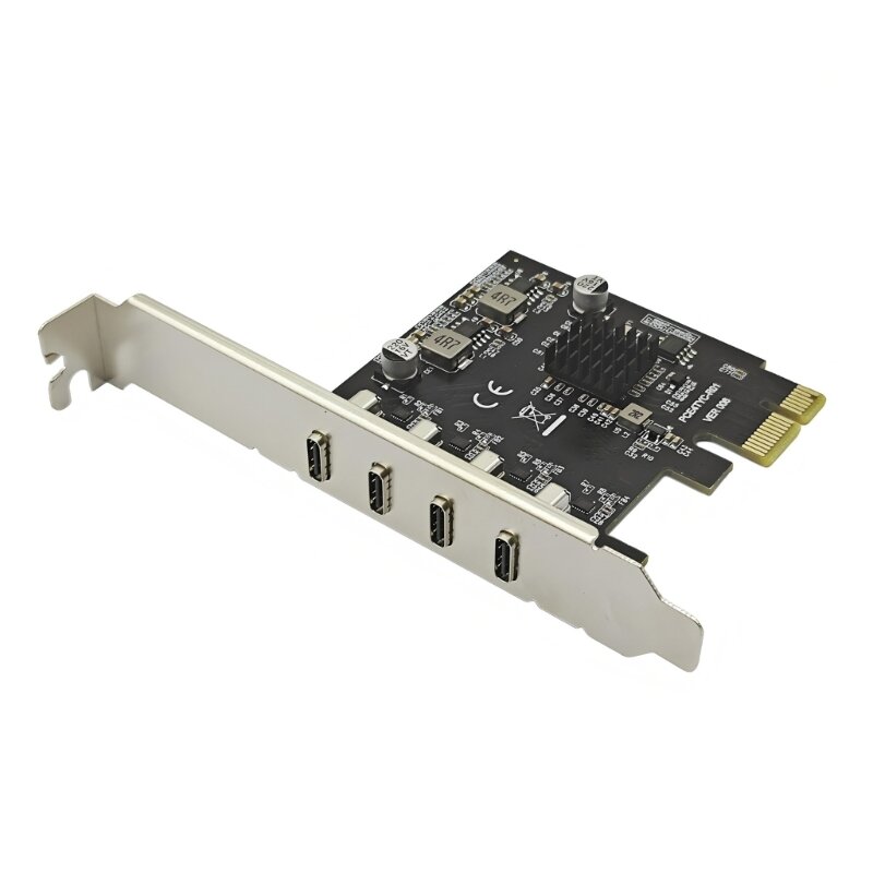Карта расширения 4 Port Type-C PCIe 1X, со скоростью 5 Гбит/с, для ПК
