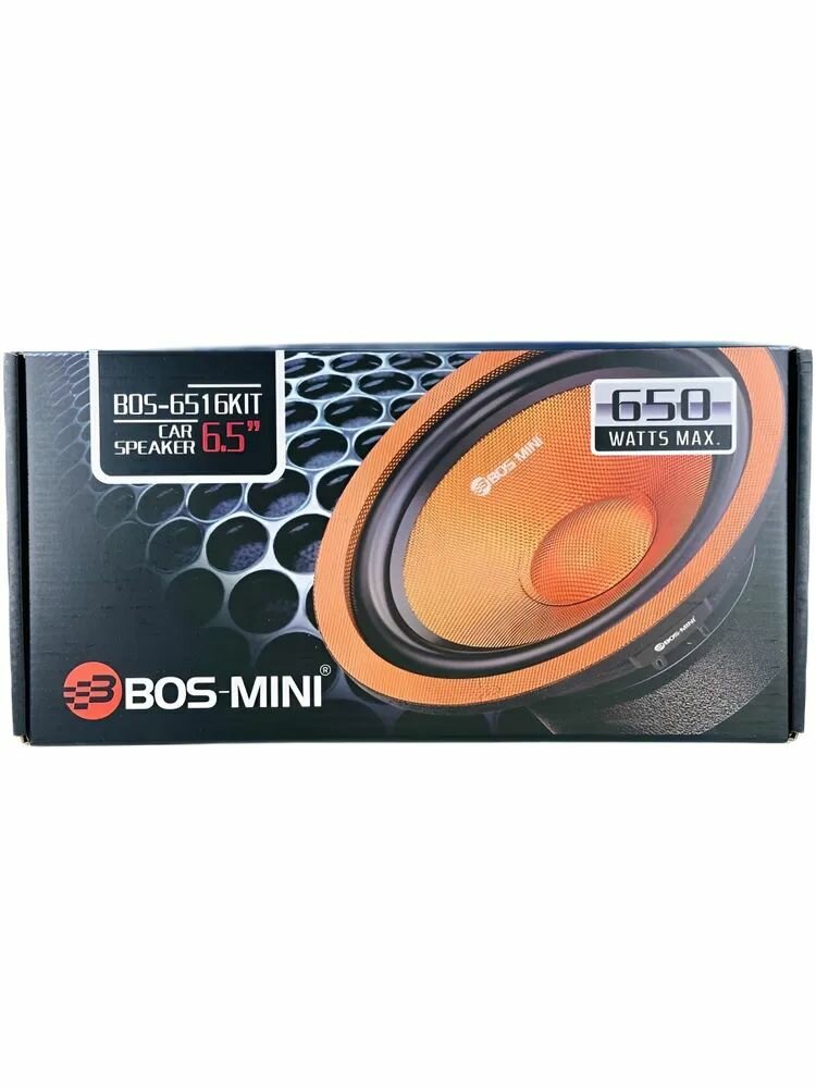 Премиальная Автоакустика Динамики+Твитеры/ (6.5 дюйм.) 16.5 см/ 650Вт Bos-Mini BOS-6516Kit