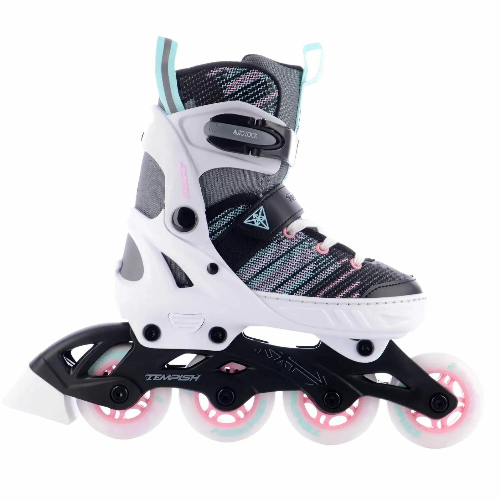 DECATHLON ролики Tempish Systent, белый/черный/розовый, 37/40