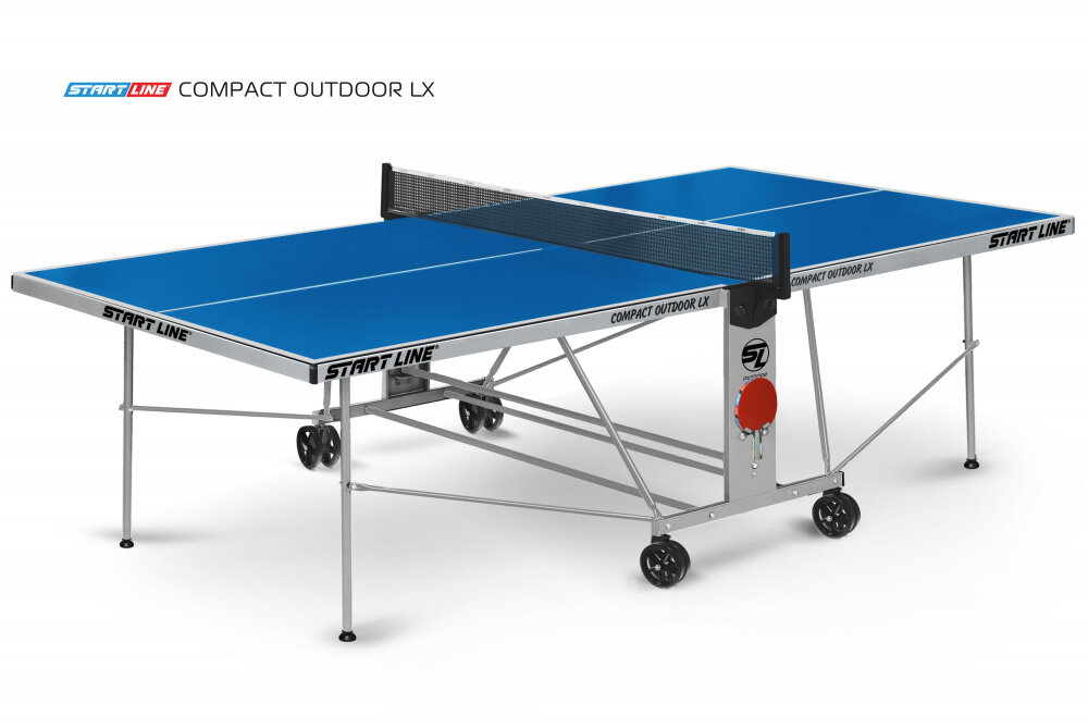 Стол теннисный Compact-2 LX Всепогодный 6 Синий