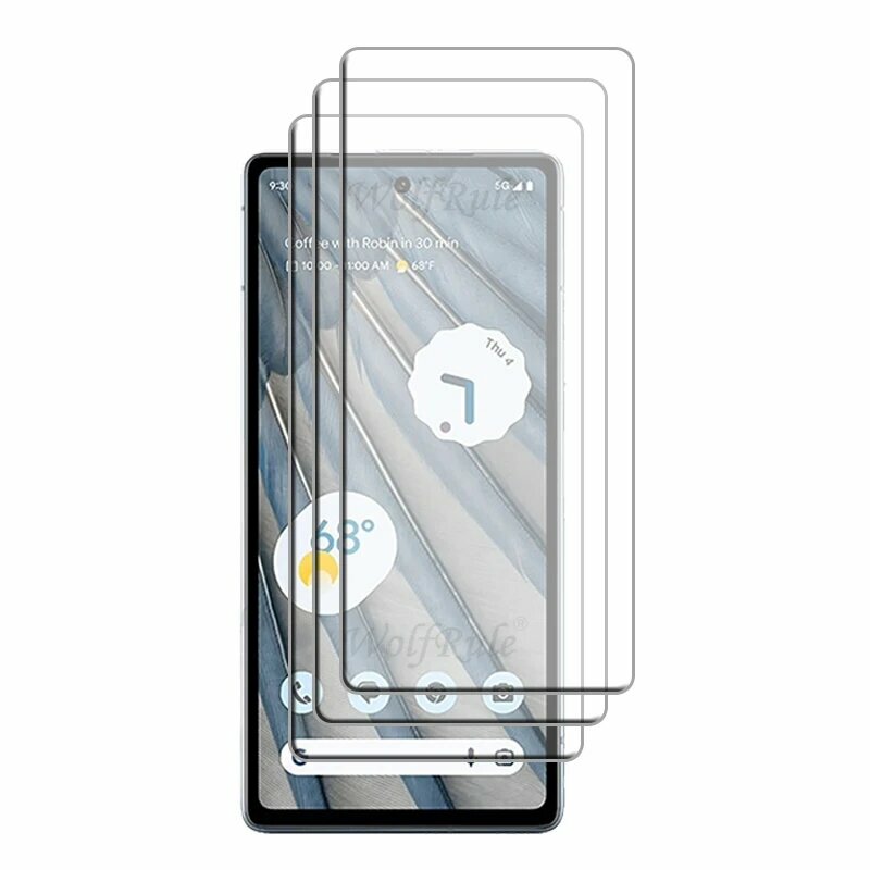 6 в 1 для Google Pixel 7A стекло для Pixel 6 7 6A 7A закаленное стекло 9H For Pixel 6, 3 Front Glass