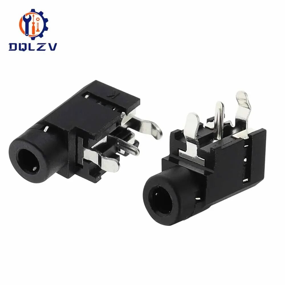 DQLZV Audio stereo socket 5PCS, Dual Channel — фото 1