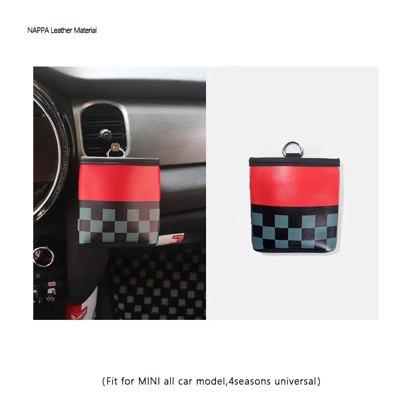 Кожаная Автомобильная Сумка Для Хранения Для MINI COOPER F54 F55 F56 F60 R55 R56 R60 Countryman-универсальный Органайзер На С.