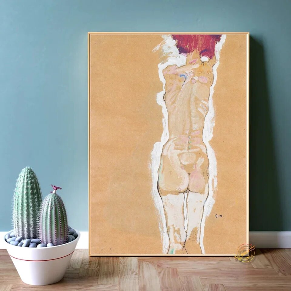 Постер Egon Schiele "Nude" 40x50cm, цвет l, без рамки