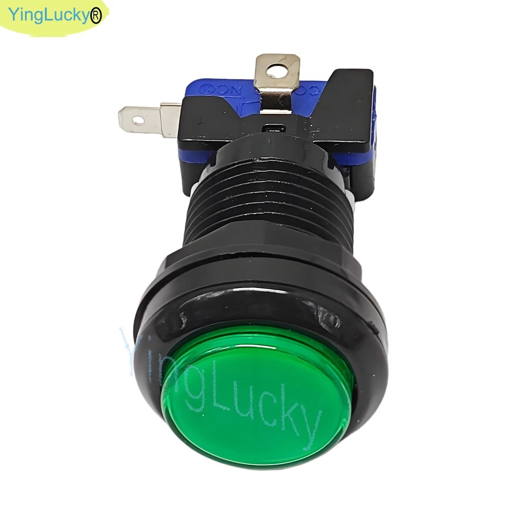 Кнопка для аркадных игр YingLucky 30 мм Зеленый, 1pcs green