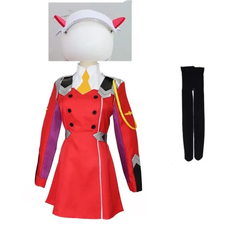 Костюм Zero Two, красный, Costume 2