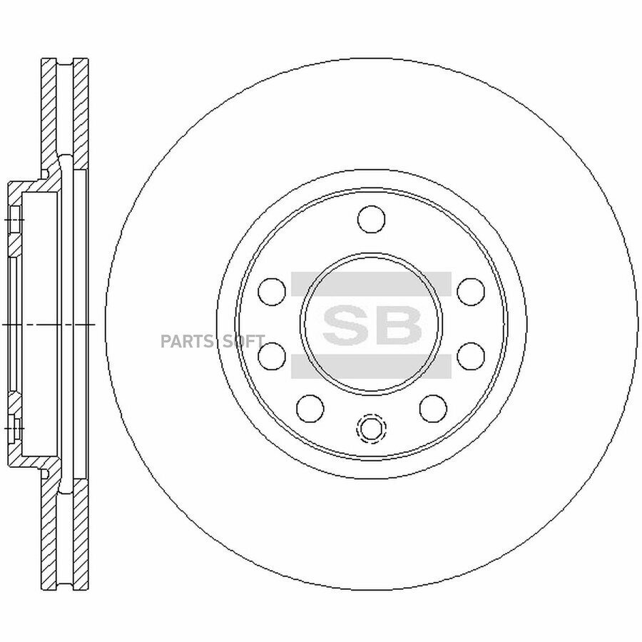 SANGSIN BRAKE SD5110 Диск тормозной