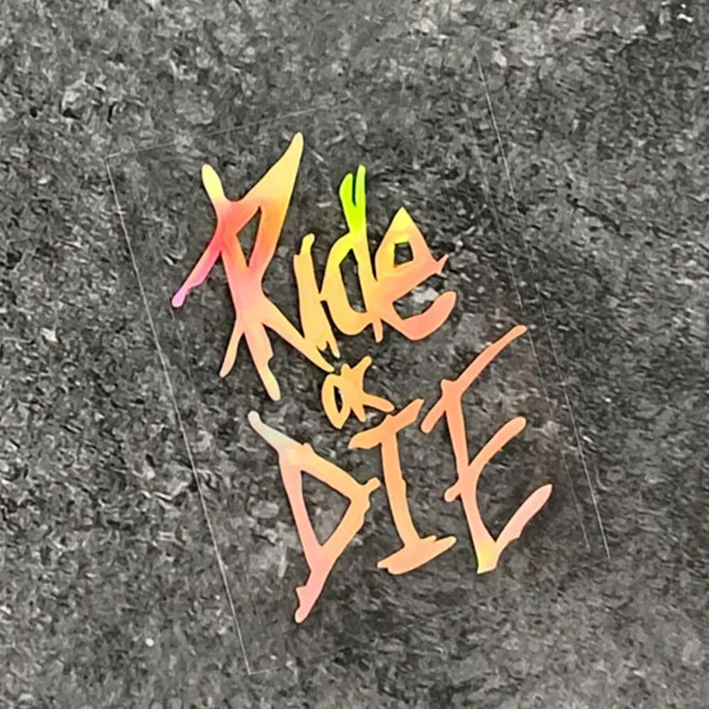 Водонепроницаемые Наклейки «Ride Or Die» Для Рамы Велосипеда, Верхней Трубы MTB, Декоративные Наклейки Для Мотоциклов