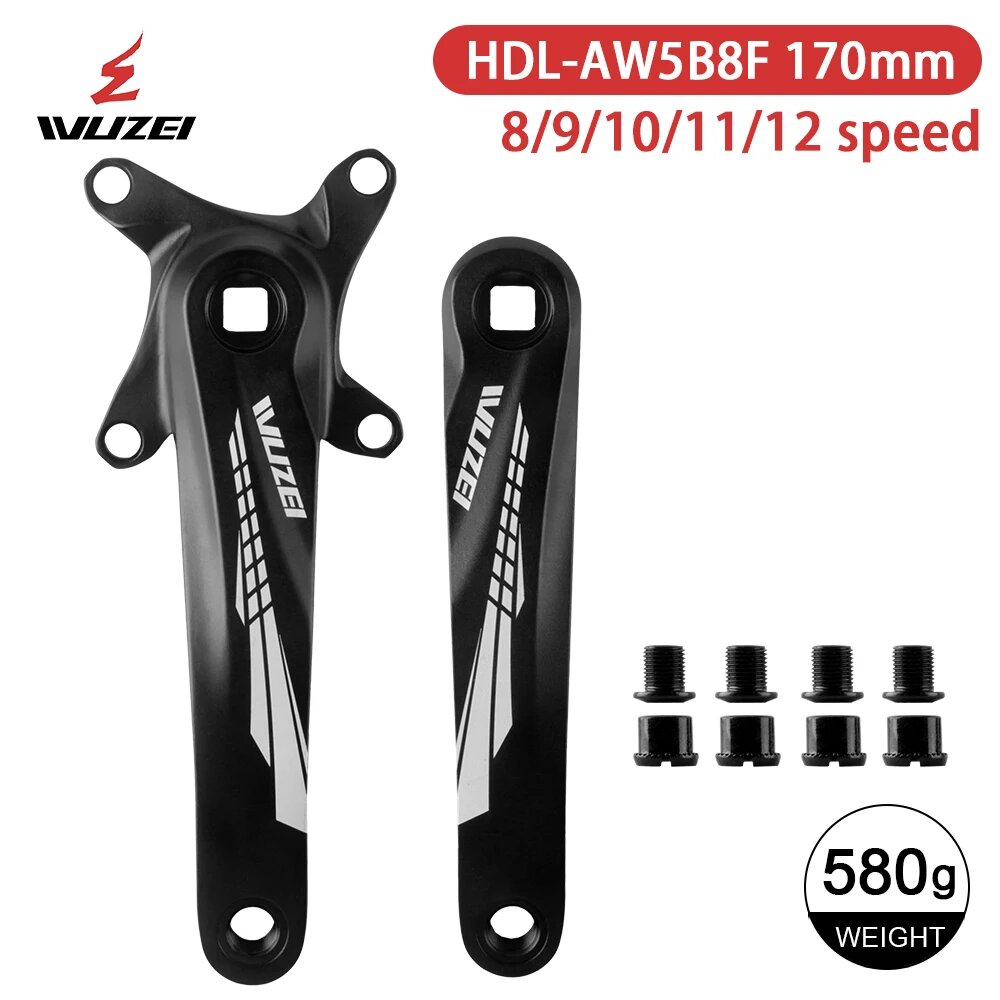 WUZEI Шатуны MTB HDL-AW5B8F 170mm 8/9/10/11/12 speed