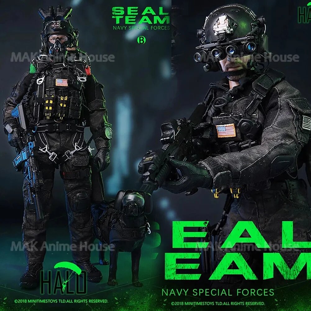 MAK 1/6 US SEAL Team Navy Special Forces Halo Soldier Фигурка