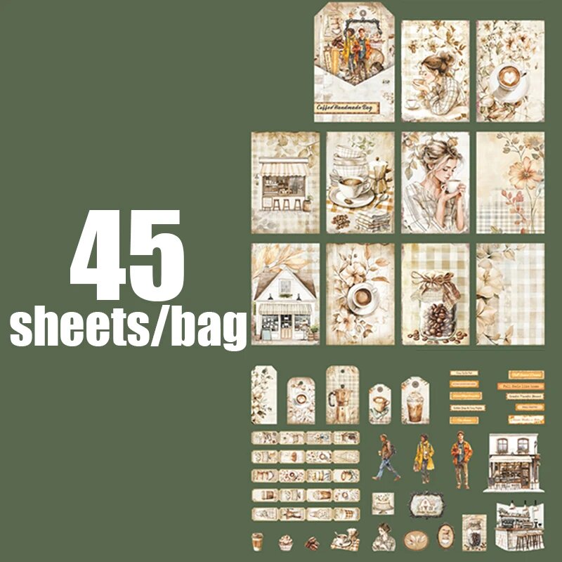 Наклейки Mr.Paper кофейная тематика S28822-3