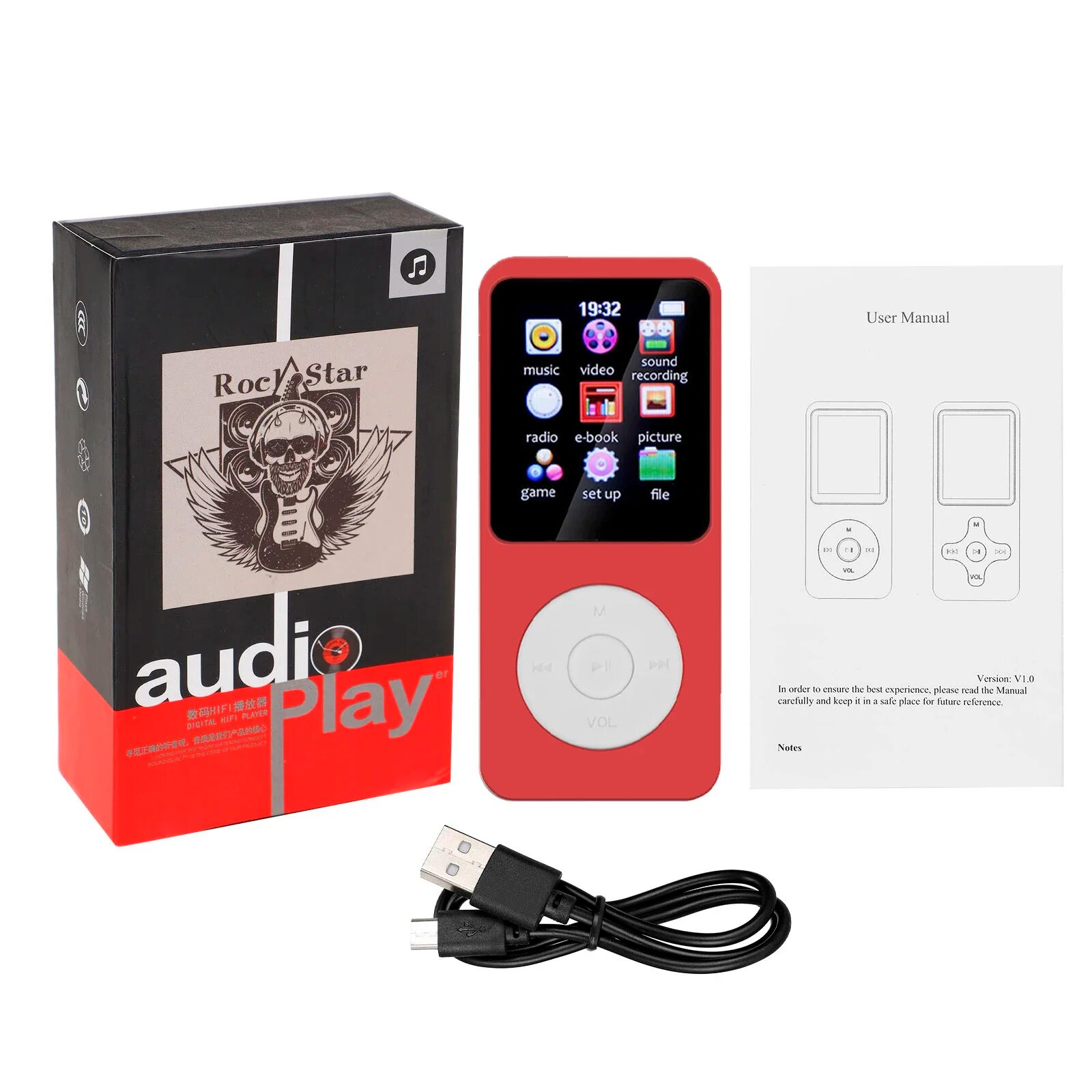 MP3-плеер H96 MAX Red Without Memory