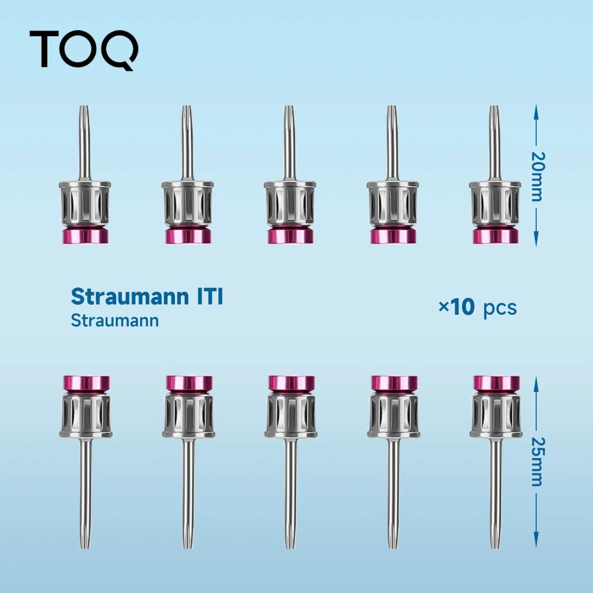 Набор отверток TOQ для имплантатов 10 шт. ITI 5 Short 5 Long