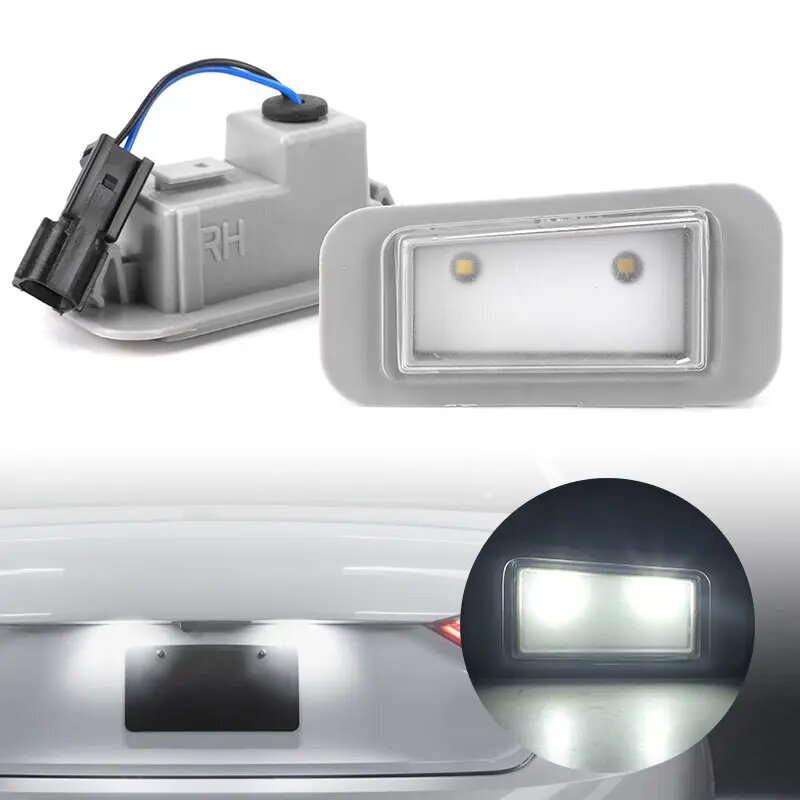 Пара светодиодных ламп для подсветки номерного знака 92501B1000 12V и 92502B1000 для Hyundai G80 2017-2020, Genesis 2015