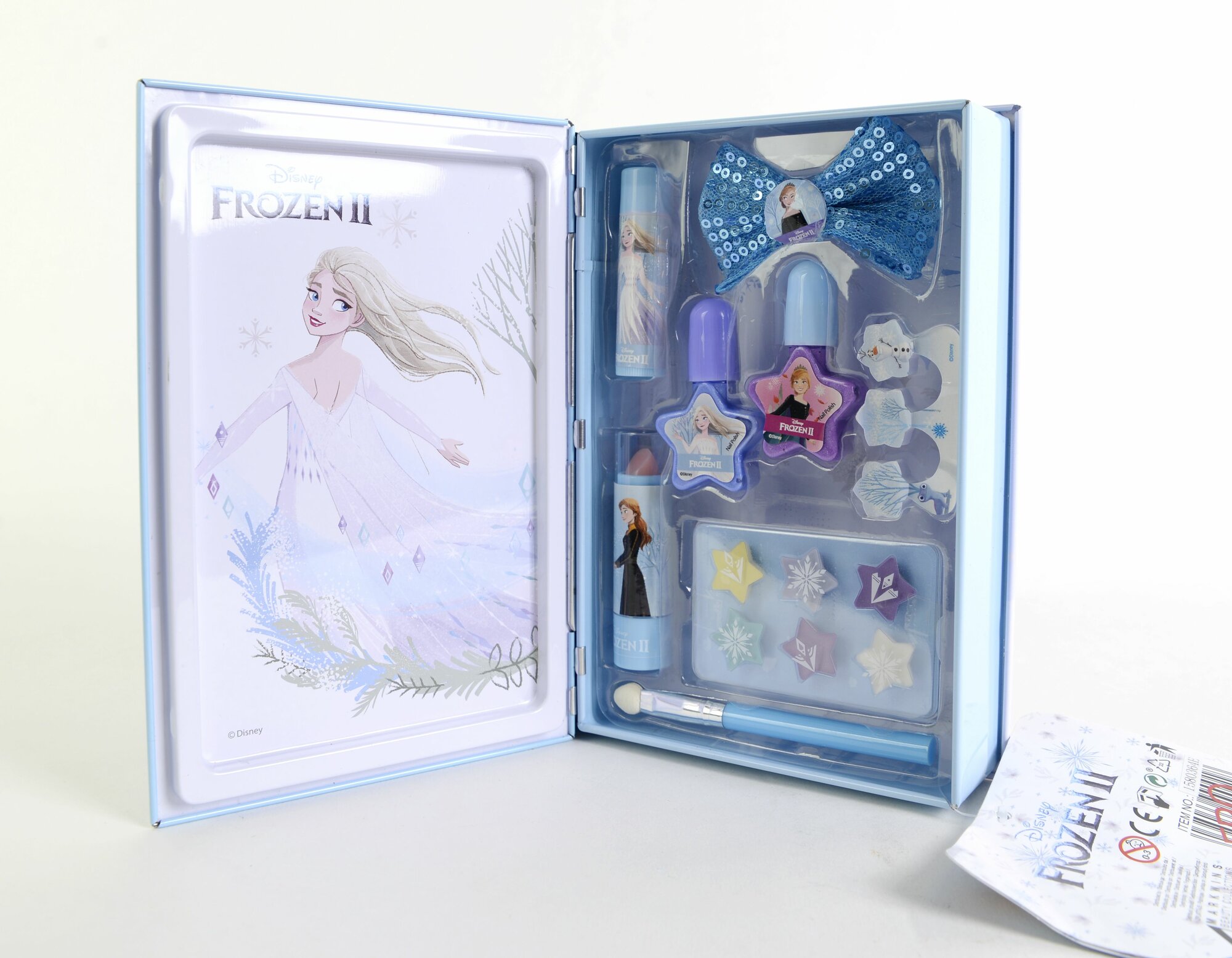 Frozen Игровой набор детской декоративной косметики для лица и ногтей в футляре книга