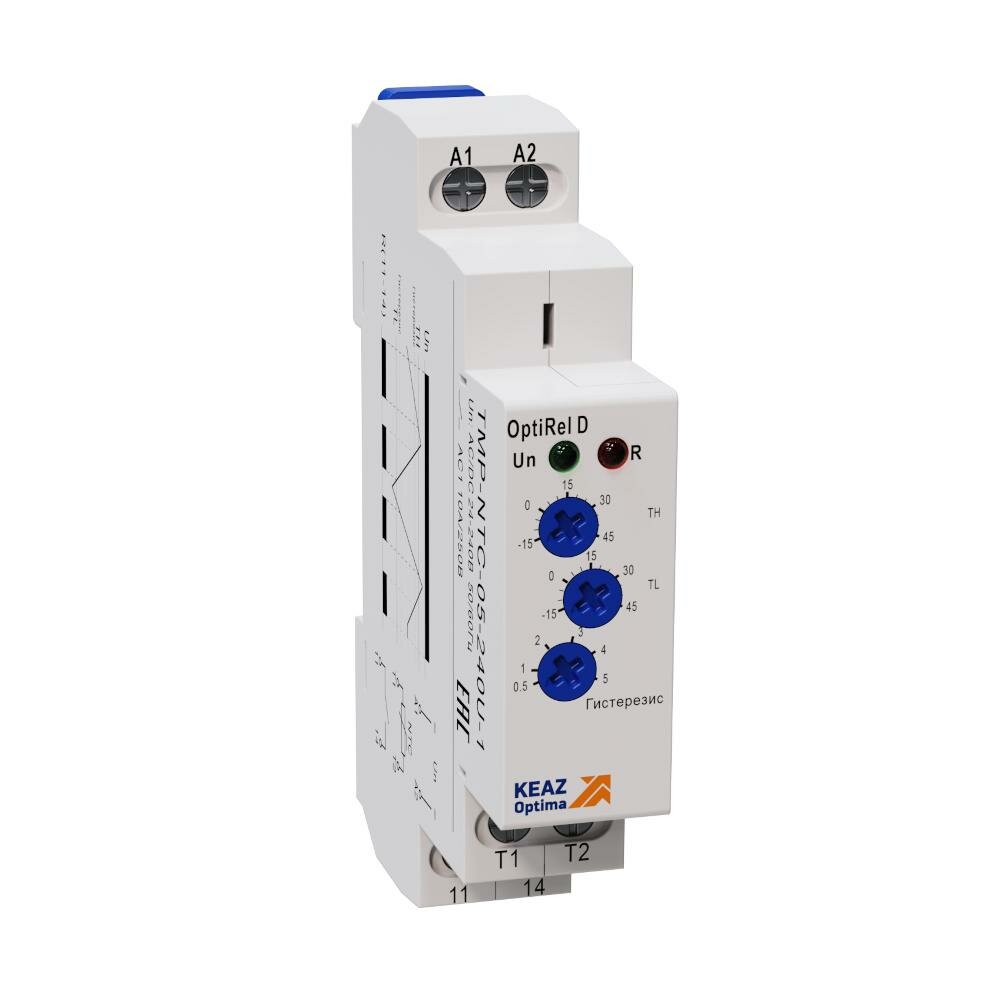 Реле температурное optirel d tmp-ntc-1-240u-1 с датчиком ntc 1м 16а 1со 24-240ас/dc