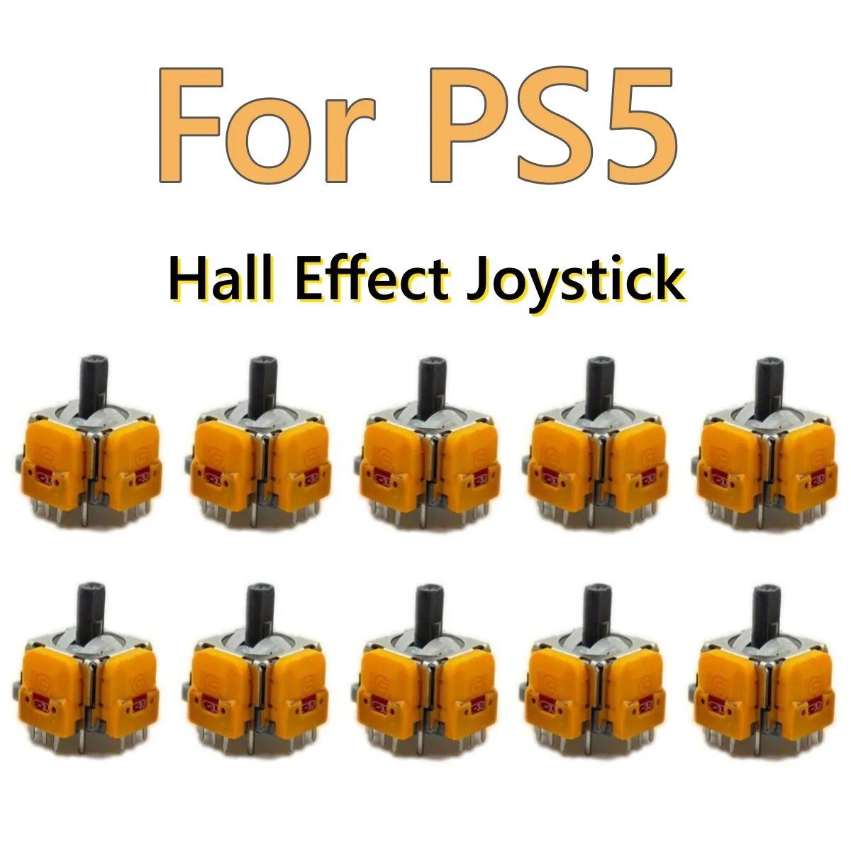10 шт. джойстиков для PS5 GINFULL 3.0 Hall Effect