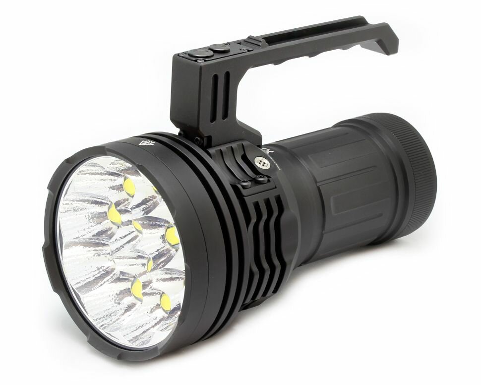 Поисковый фонарь Acebeam X75 Cool white, 12 диодов Cree XH-P 70.2, 1150 метров, 80000 люмен (Комплект)