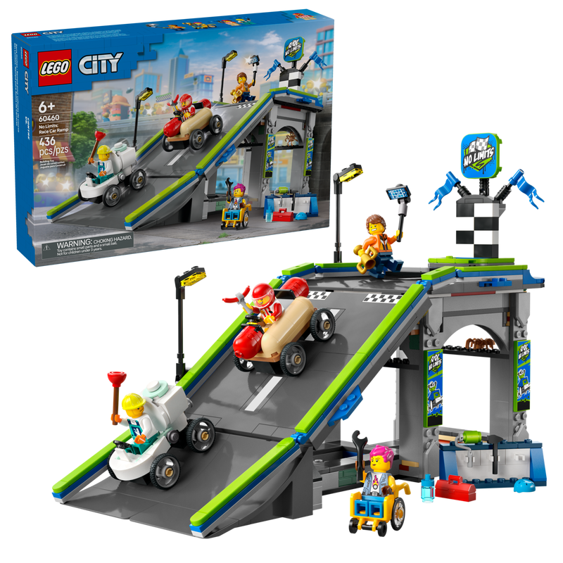 Конструктор LEGO Сity 60460 Без границ: Гоночная трасса для автомобилей, 436 дет.