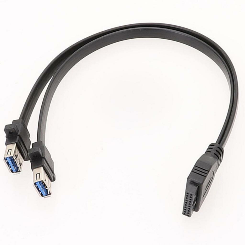 USB 3.0-адаптер для материнской платы (19 pin → 2 порта USB-A), 50cm