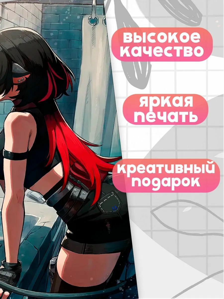 Постеры на стену Zenless zone zero Джейн zzz, , плакат 1шт, А3 размер. — фото 1