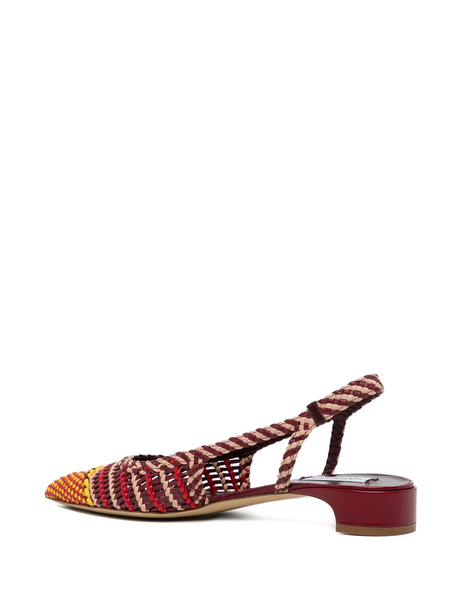 Туфли Gabriela Hearst Perro braided slingback pumps, размер 39, red — фото 1