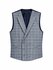 Пальто Check-pattern double-breasted waistcoat, размер 56, синий