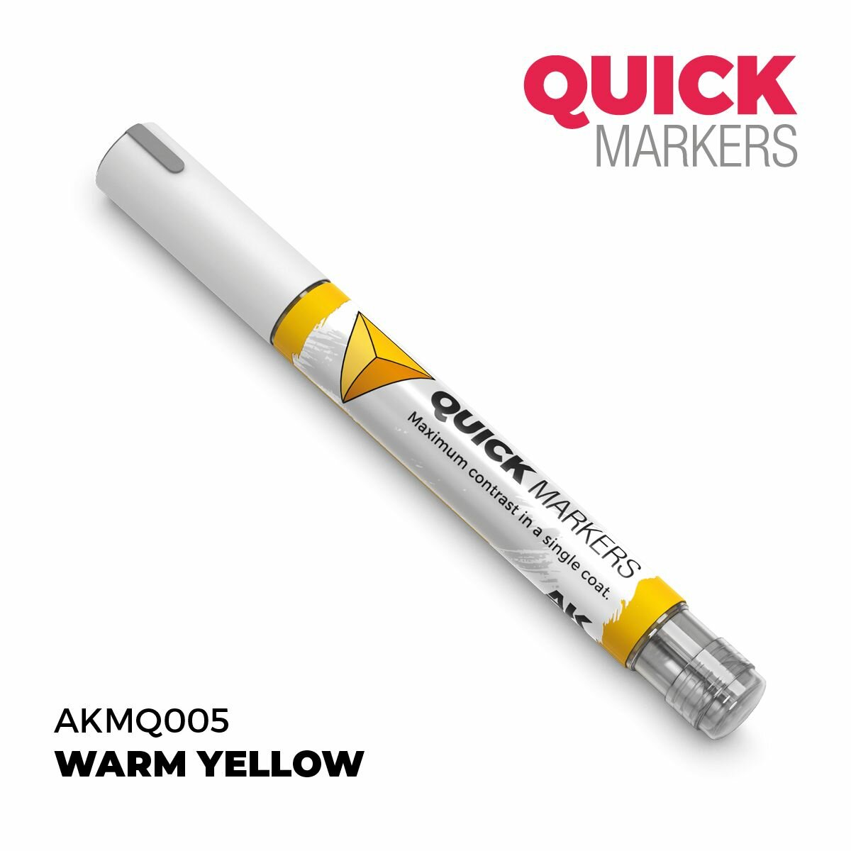Маркер-кисть AK Warm Yellow - Quick Marker — фото 1