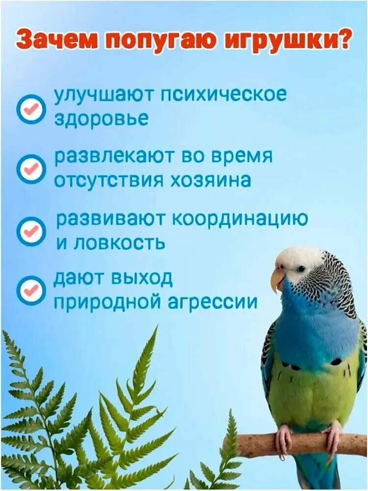 Игрушка для попугая — фото 1