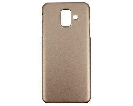 Чехол на Samsung Galaxy A6 2018, пластиковый серии Metallic, золотой