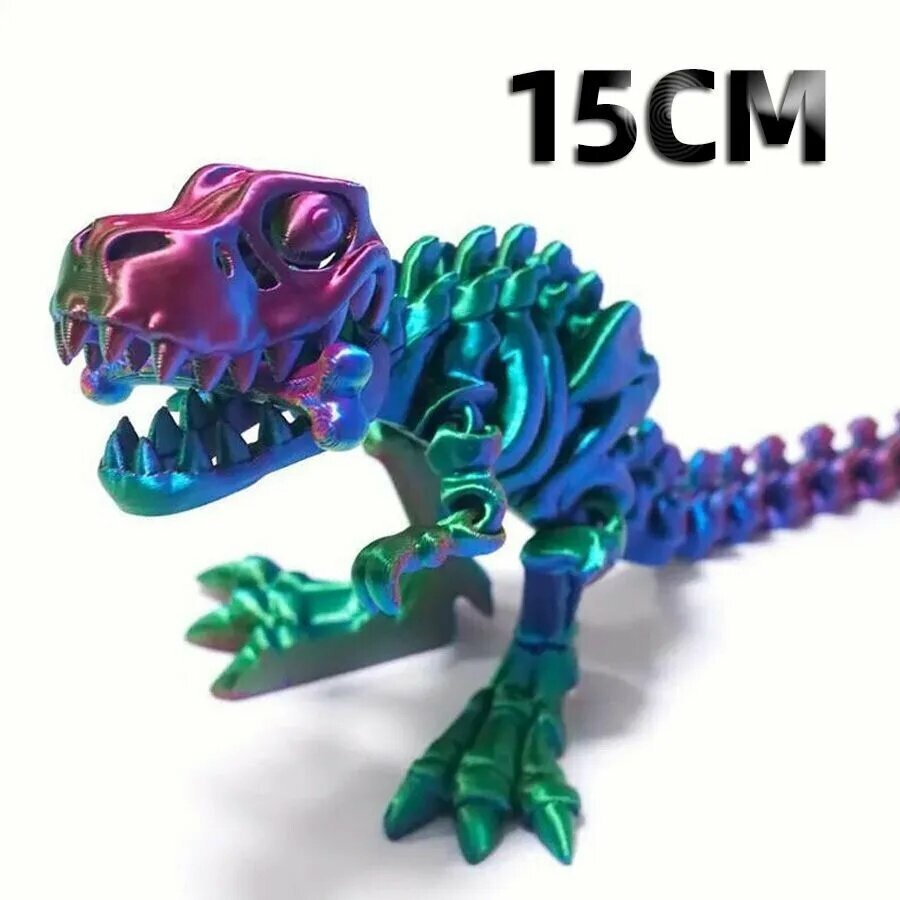 Игрушечный дракон с 3D печатью - 15 см, тираннозавр Рекс, динозавр, игрушки для снятия стресса