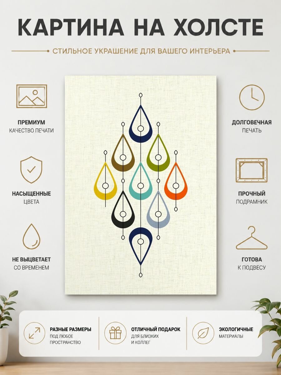 Картина на холсте Светильник 40x60 см