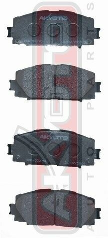 Тормозные колодки дисковые передние для а/м Toyota Yaris, Akyoto AKD52270
