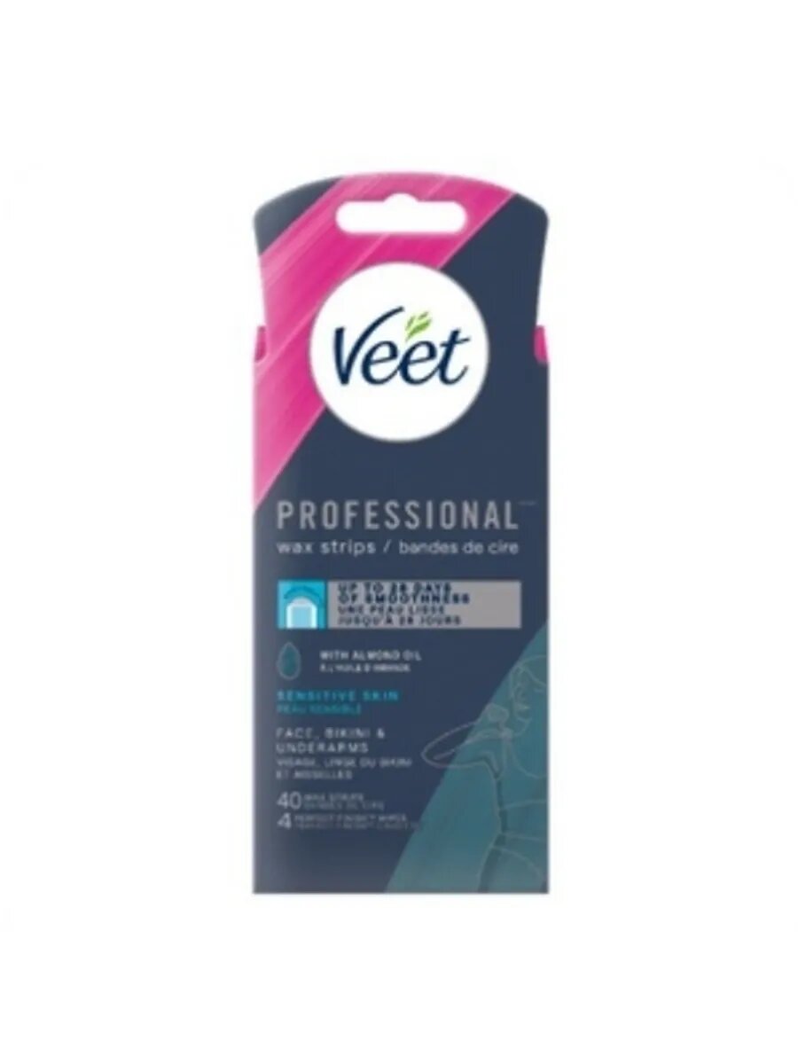 Восковые полоски Veet Expert для зоны бикини и подмышек 16 ш