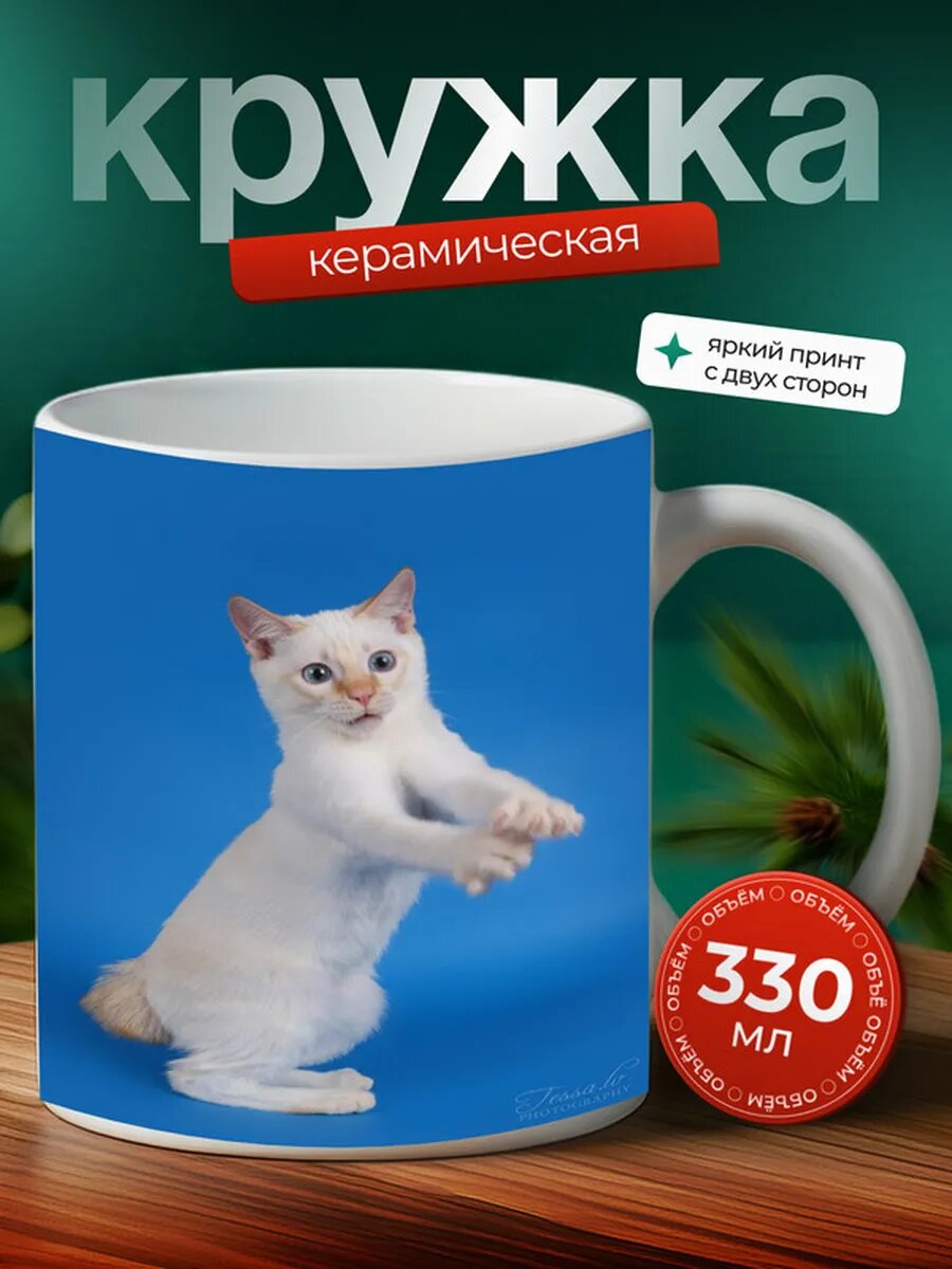 Кружка Карельский бобтейл кот 40,