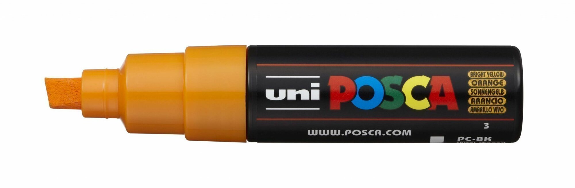 Маркер POSCA PC-8K, коралловый, до 8.0 мм, скошенный наконечник (номер цвета 3)