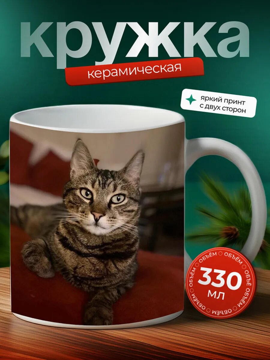 Кружка Йеменский агат кот 3,