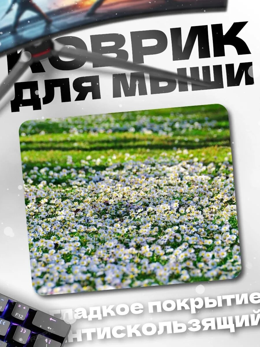 Коврик для мыши Цветочное поле