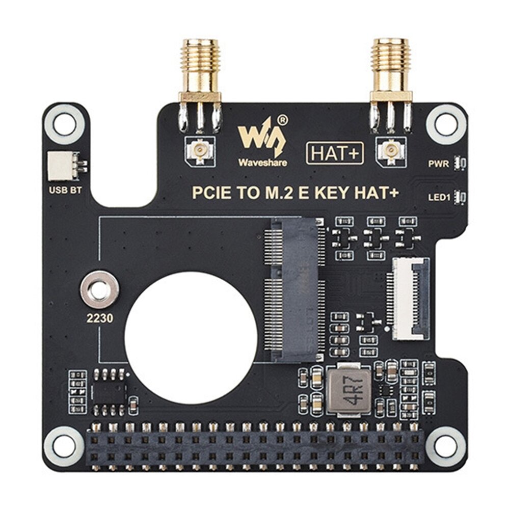 Waveshare PCIe - M.2 E KEY Плата Адаптера С Поддержкой USBBluetooth/ — фото 1