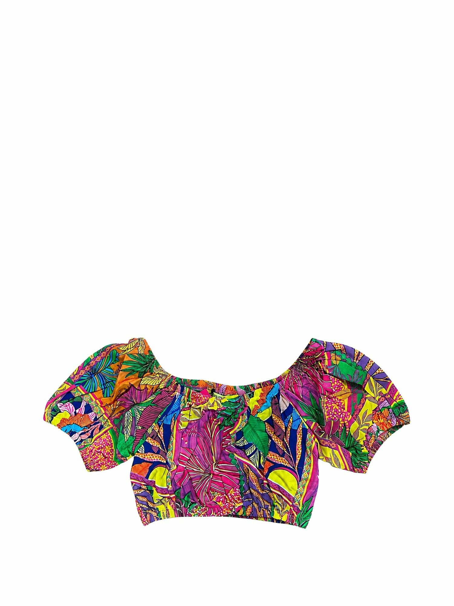 Топ Floral-print crop top