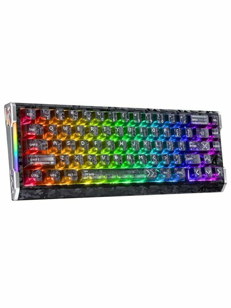 ATTACK SHARK Игровая клавиатура проводная R68HE, (Attack Shark Self-developed Magnetic), Английская раскладка, черный матовый